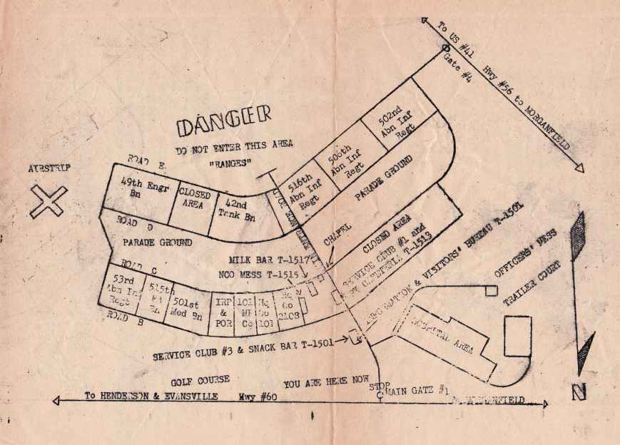 101st Airborne Division Era Welcome Map – The John Tubinis File