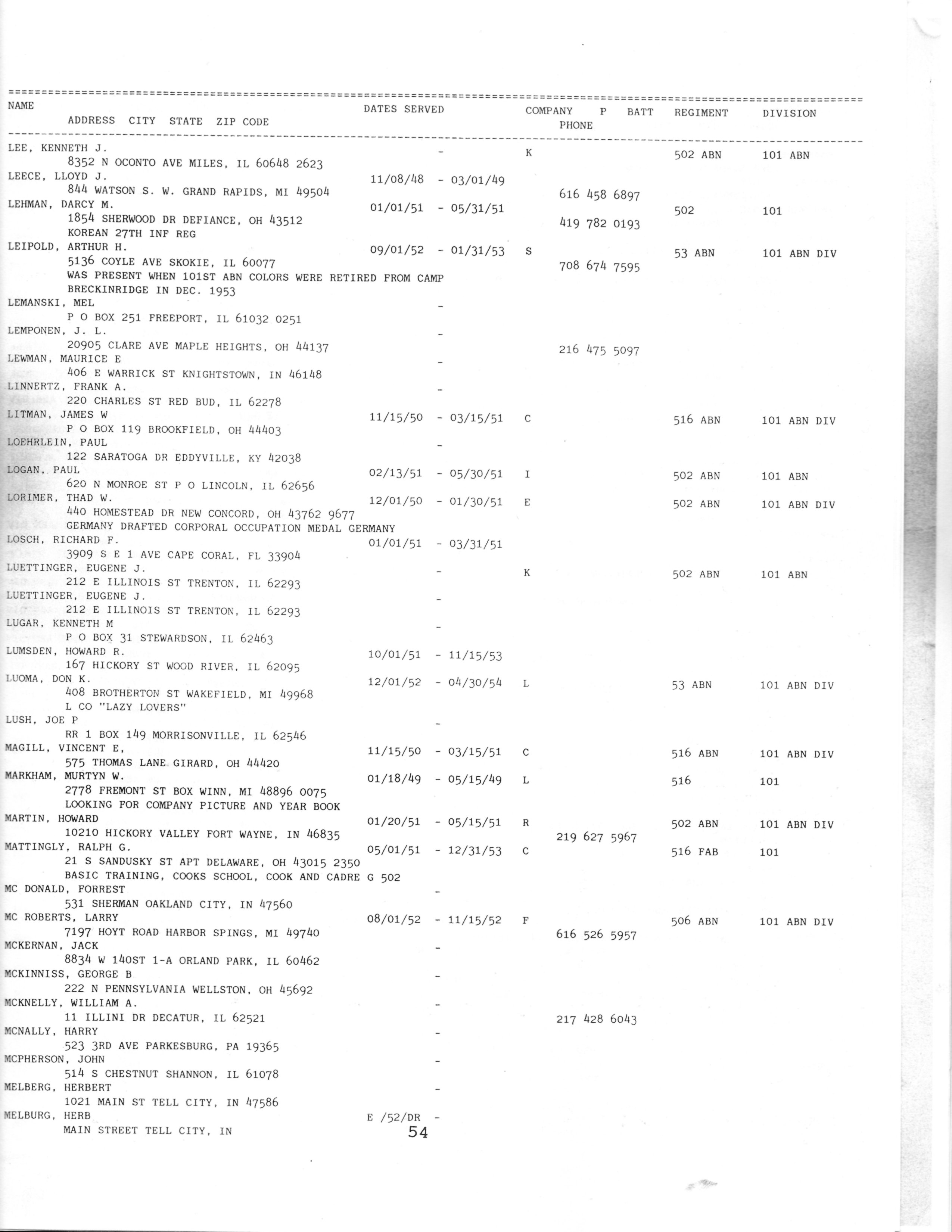 1992 50-56 – The John Tubinis File