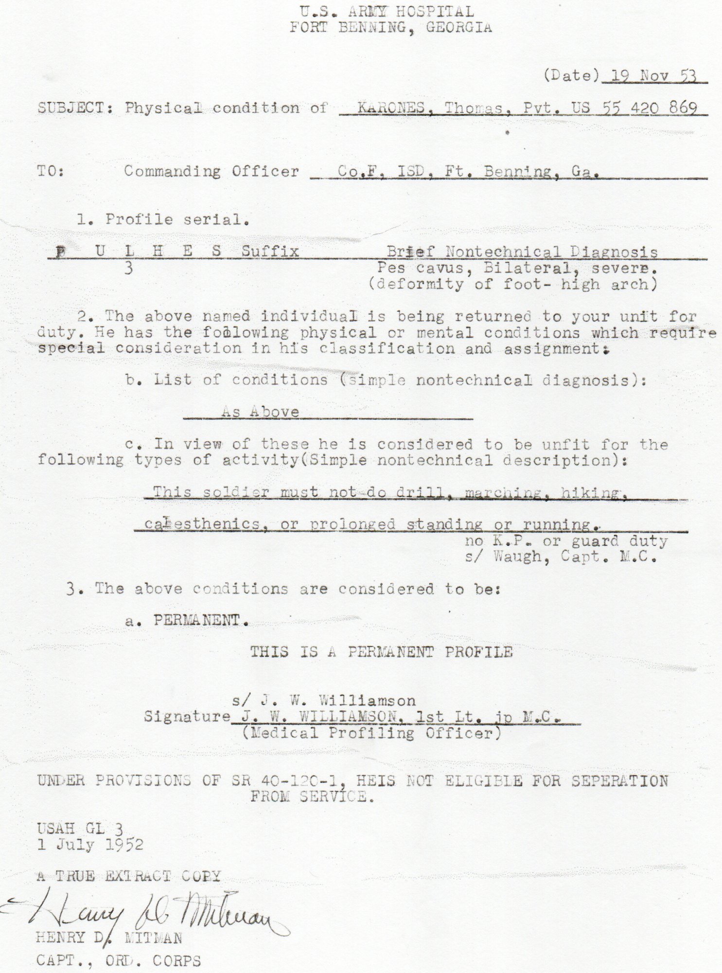 Thomas J. Karones, D Batt. 515th F.A. – The John Tubinis File