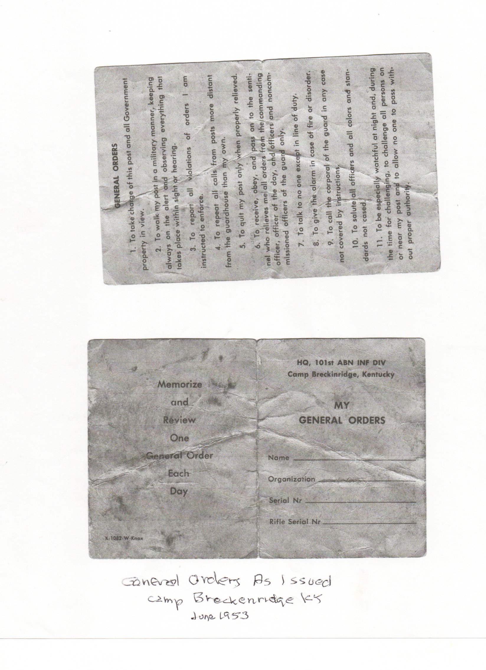 Thomas J. Karones, D Batt. 515th F.A. – The John Tubinis File