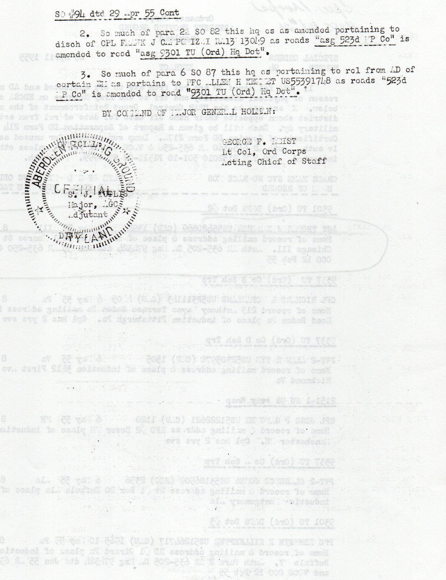 Thomas J. Karones, D Batt. 515th F.A. – The John Tubinis File